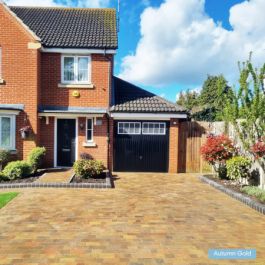Brett Beta Autumn Gold 60mm Block Paving Trio Pack | TG Builders Merchants
