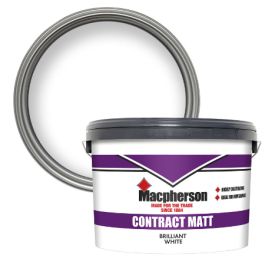 Macpherson Contract Matt Brilliant White 10L | TG Builders Merchants