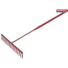 Faithfull Asphalt Rake 16 Flat Teeth - Tubular Steel Shaft | TG ...