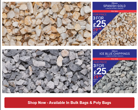 New Decorative Aggregates | TG Builders Merchants